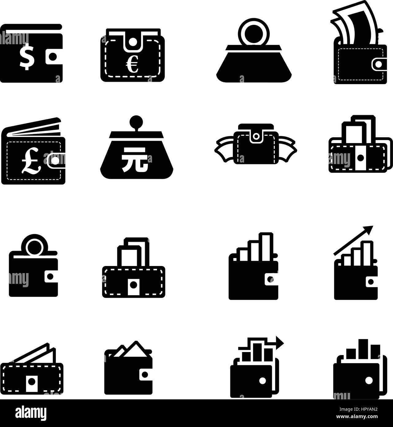 money in Wallet and Status icon Stock Vector Image & Art - Alamy