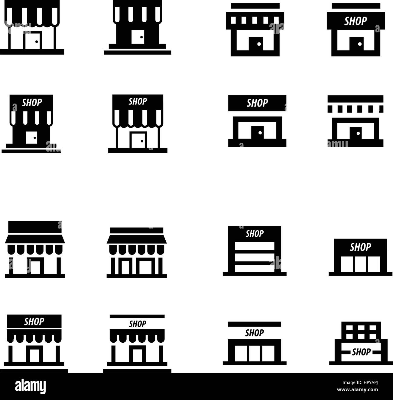 Supermarket icon set Stock Vector Image & Art - Alamy