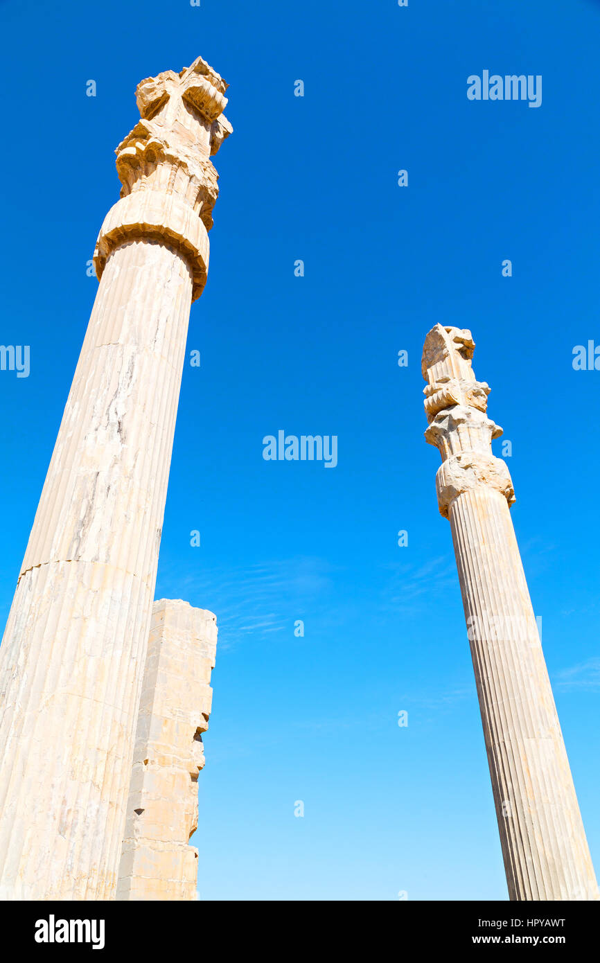 blur in iran persepolis the old ruins historical destination monuments ...