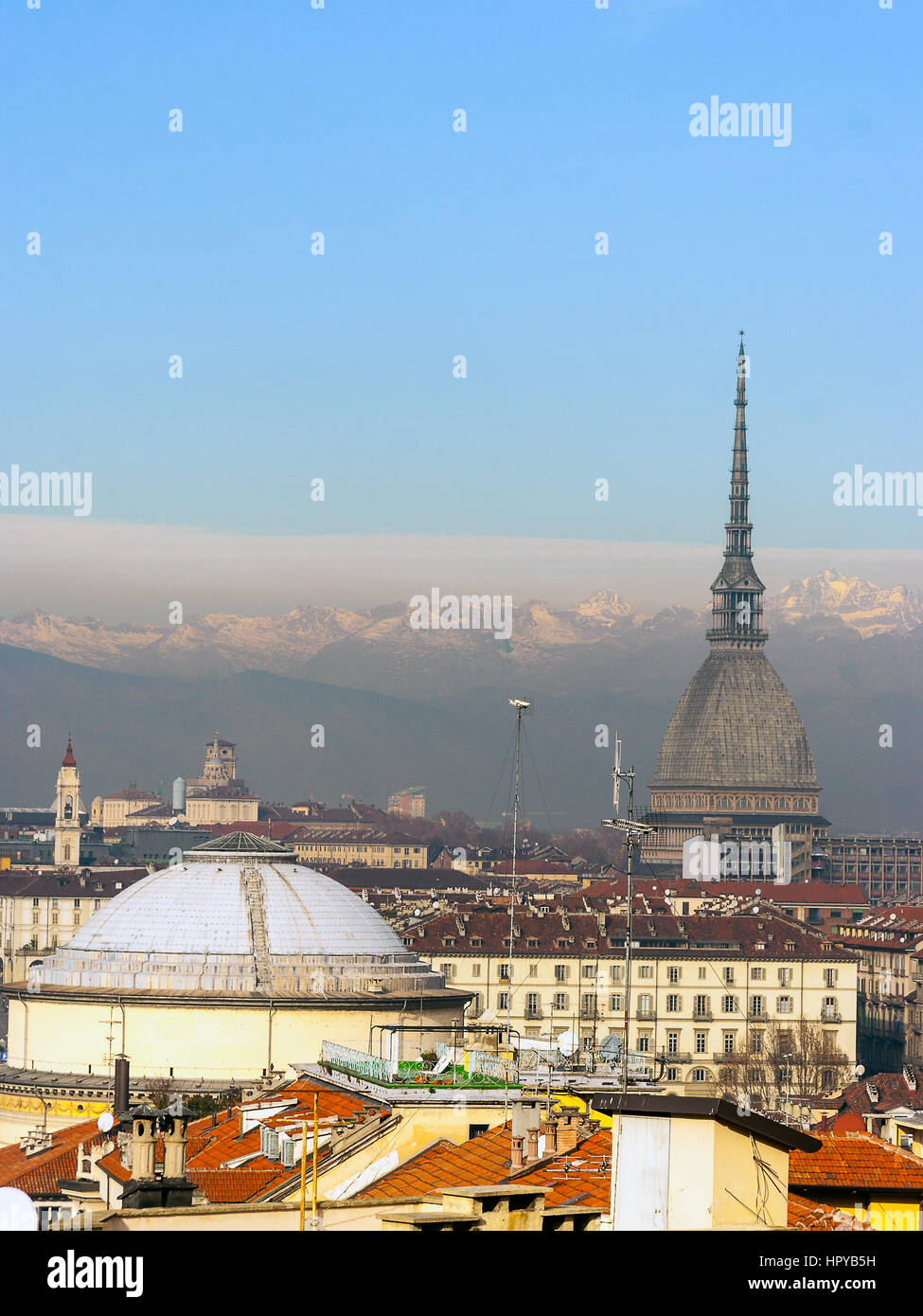 landscape of the city of Turin Stock Photo - Alamy