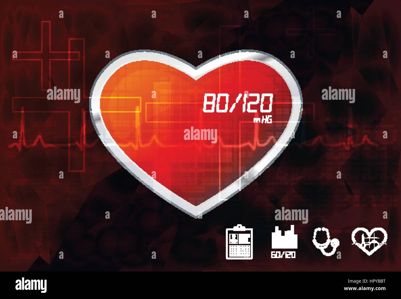 Abstract Illustration for Heart Care Background Stock Vector Image ...