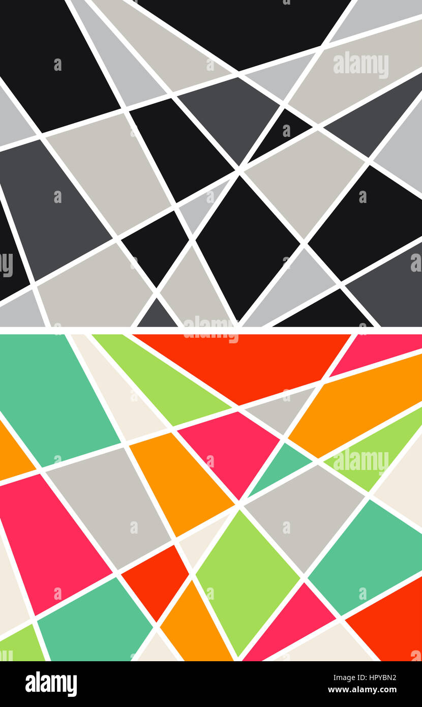 Two abstract geometrical backgrounds hi-res stock photography and ...