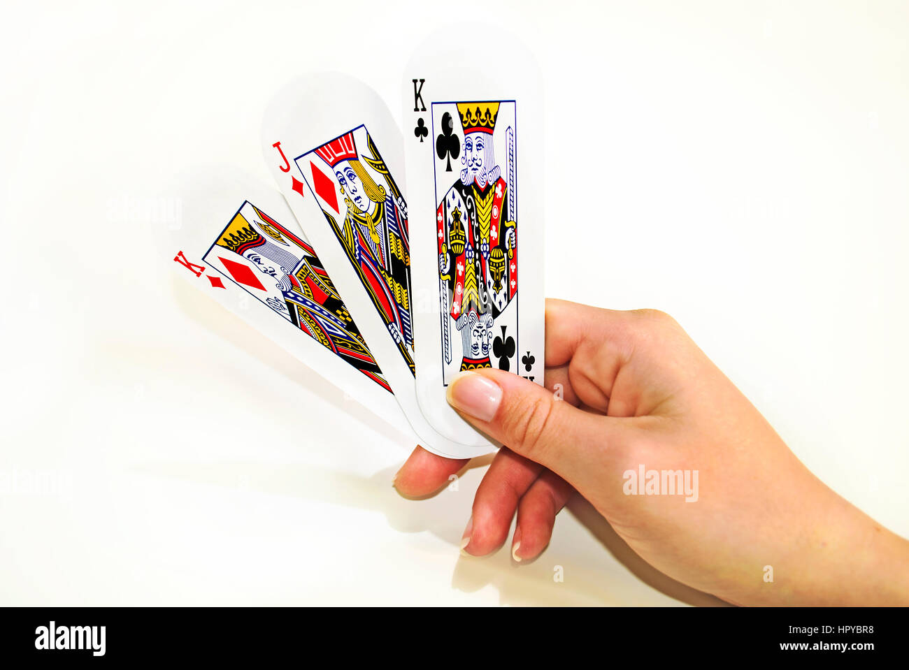 Hand of playing cards hi-res stock photography and images - Alamy