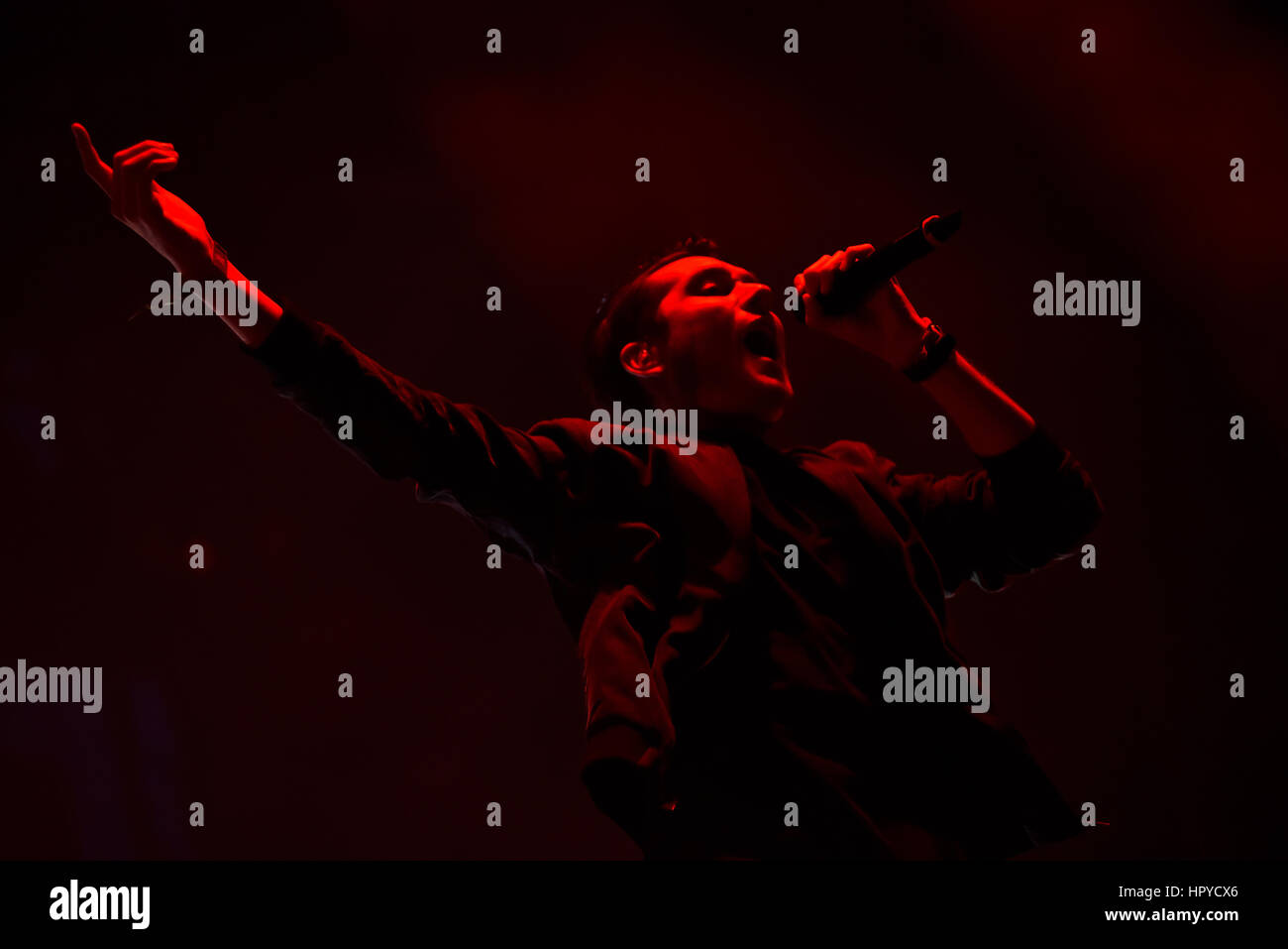 BONTIDA, ROMANIA - JULY 17, 2016: Singer Dan Smith of English band ...