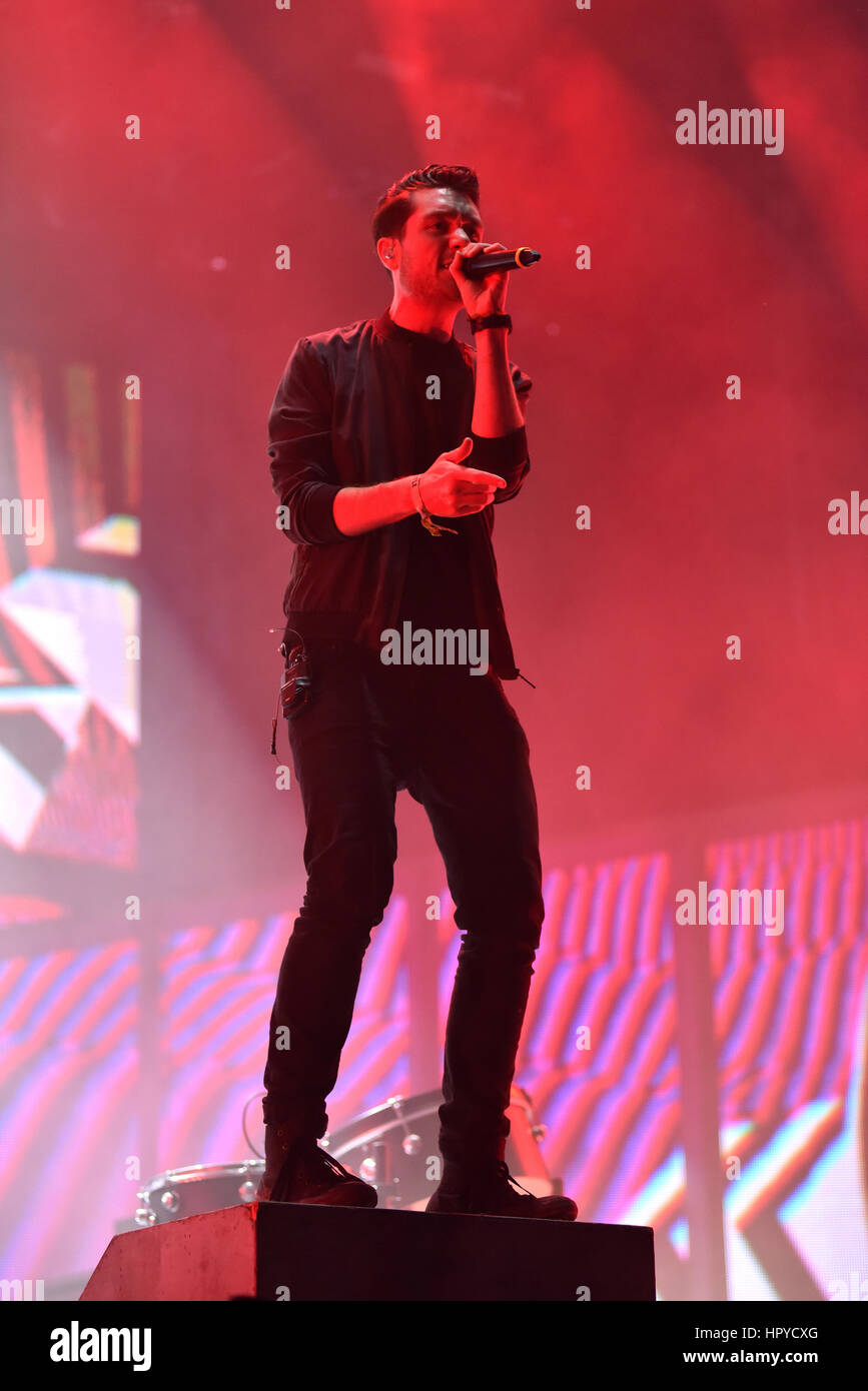 BONTIDA, ROMANIA - JULY 17, 2016: Singer Dan Smith of English band ...