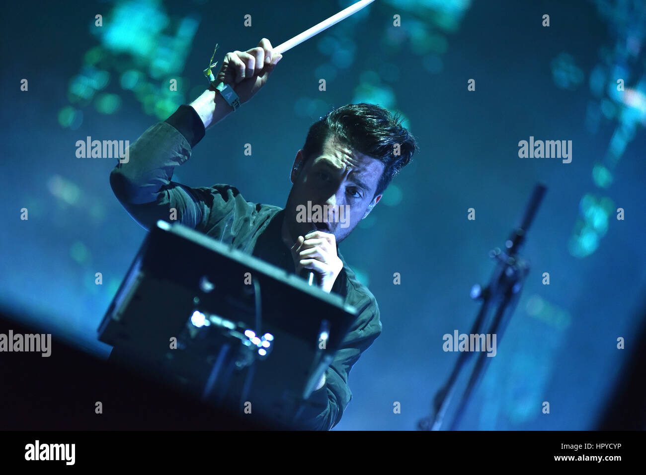 BONTIDA, ROMANIA - JULY 17, 2016: Singer Dan Smith of English band ...