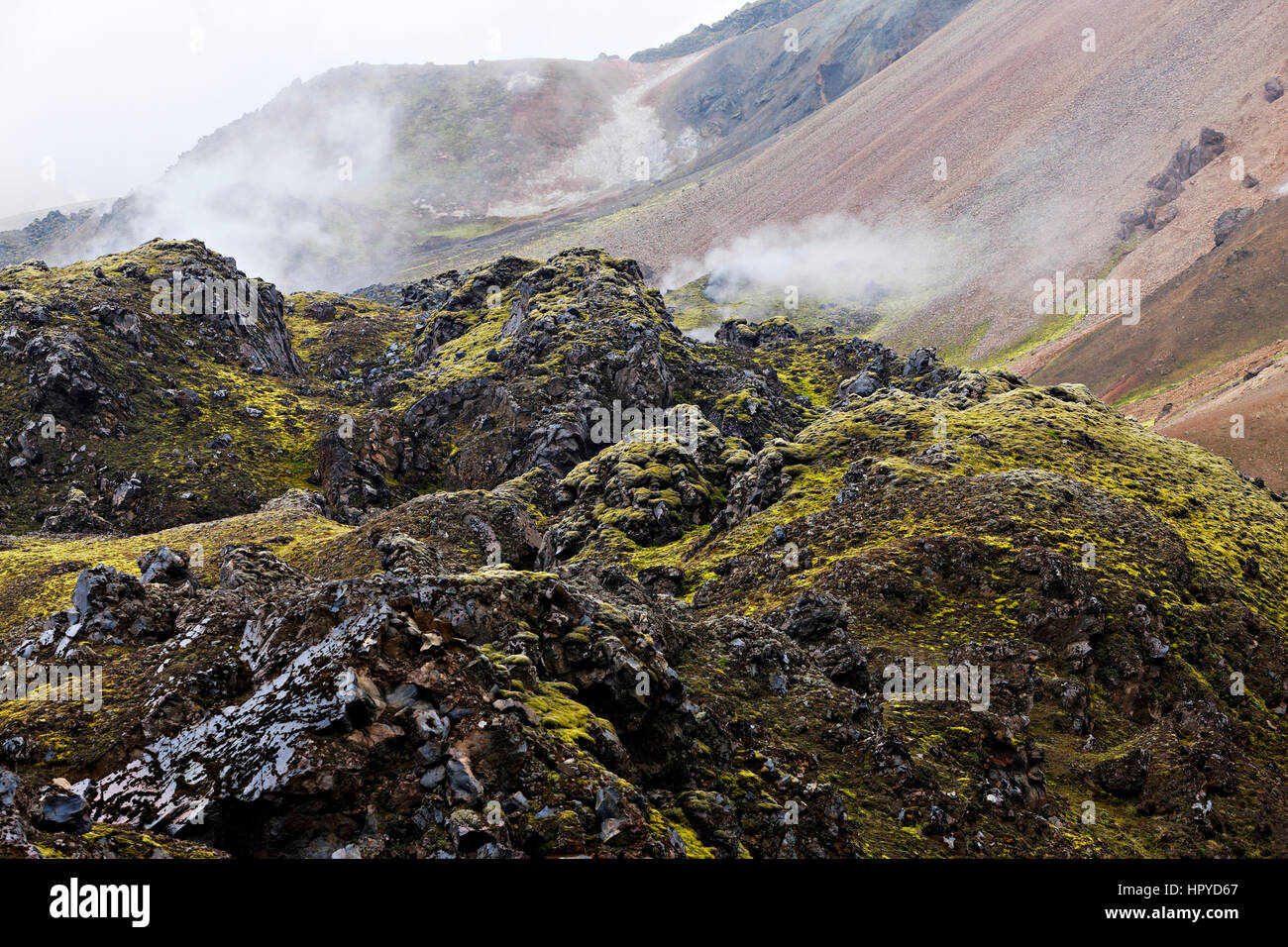 Volcanic Landscape, Landmannalaugar, Iceland Stock Photo - Alamy
