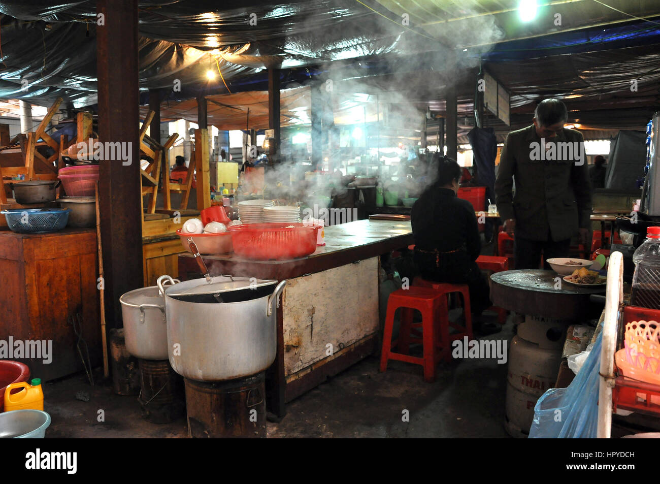 Market vietnam butcher meat stall hi-res stock photography and images ...