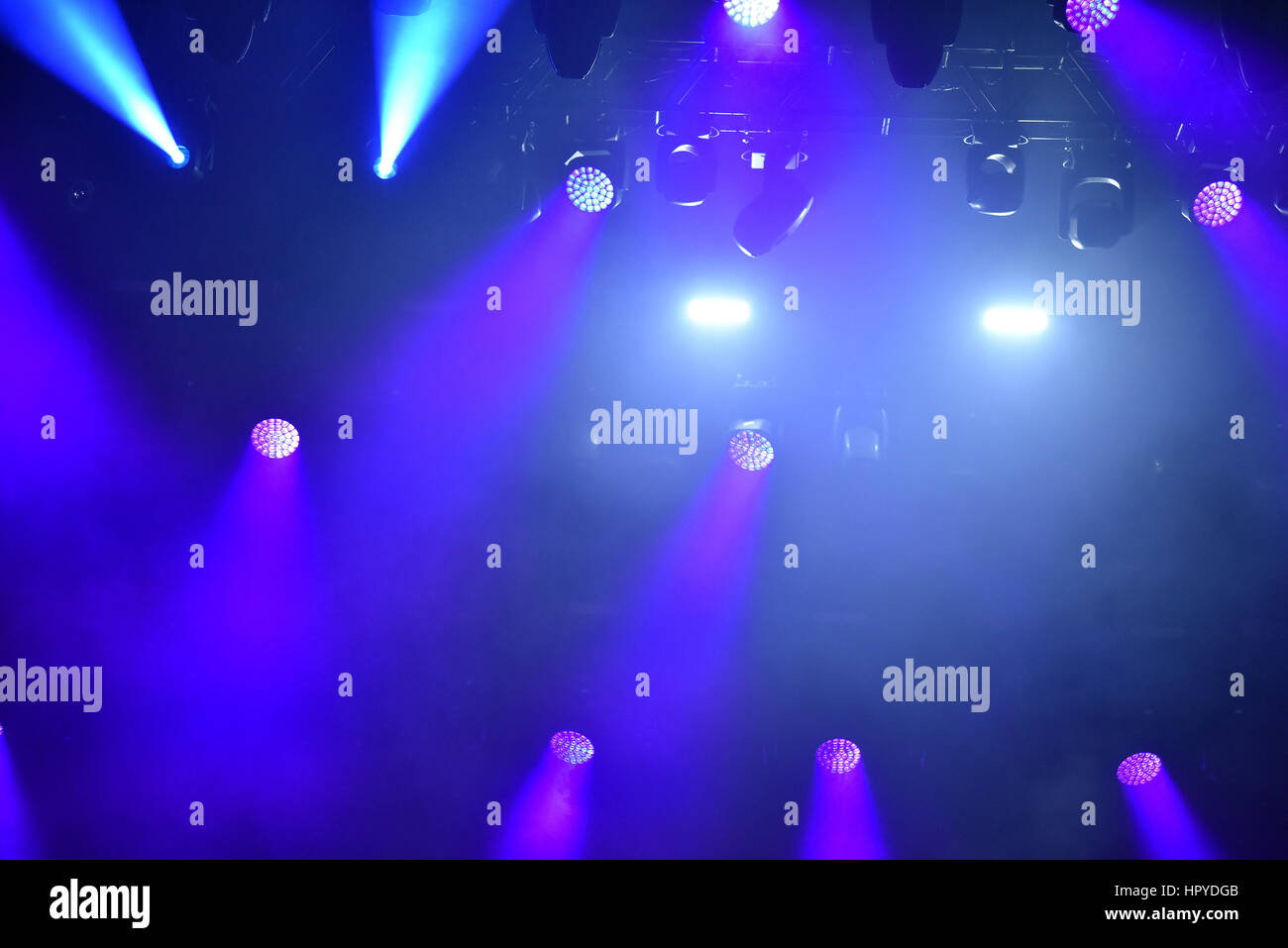 Stage lights at concert Stock Photo - Alamy