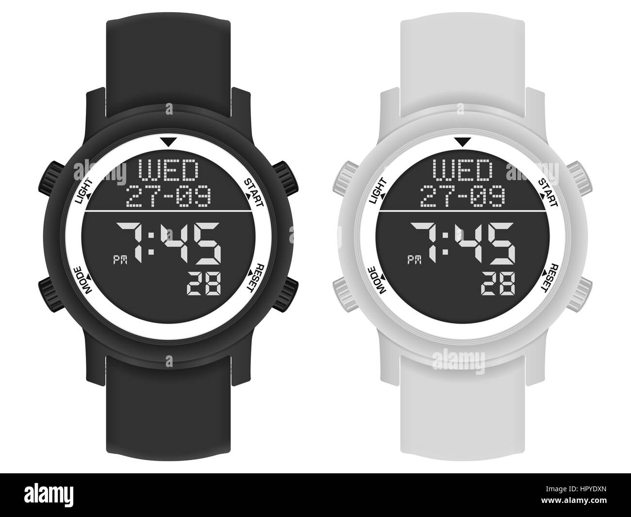 Digital watch Cut Out Stock Images & Pictures - Alamy