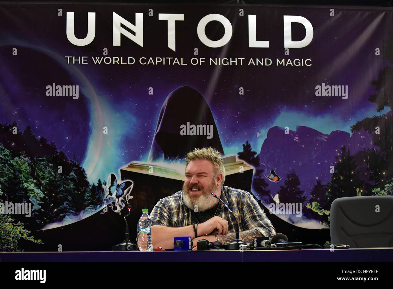 CLUJ-NAPOCA, ROMANIA - AUGUST 6, 2016: Actor and Dj Kristian Nairn ...