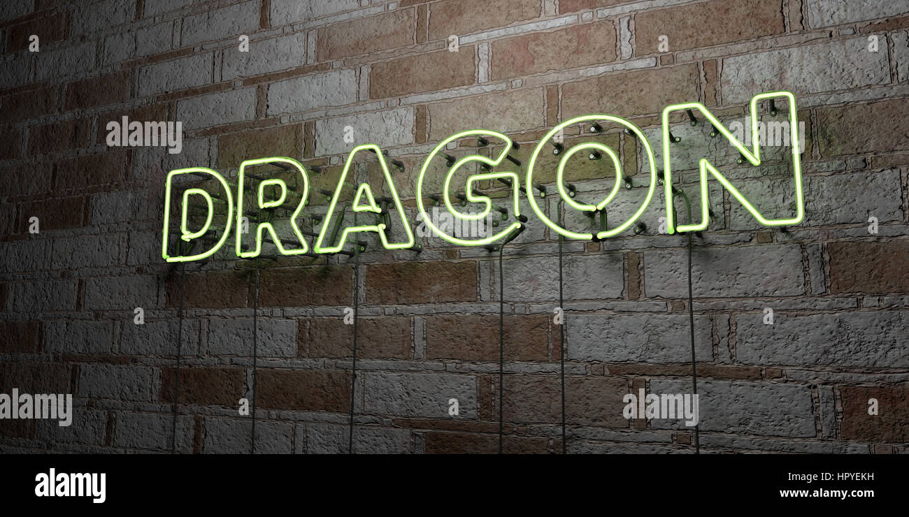 Neon dragon sign hi-res stock photography and images - Alamy