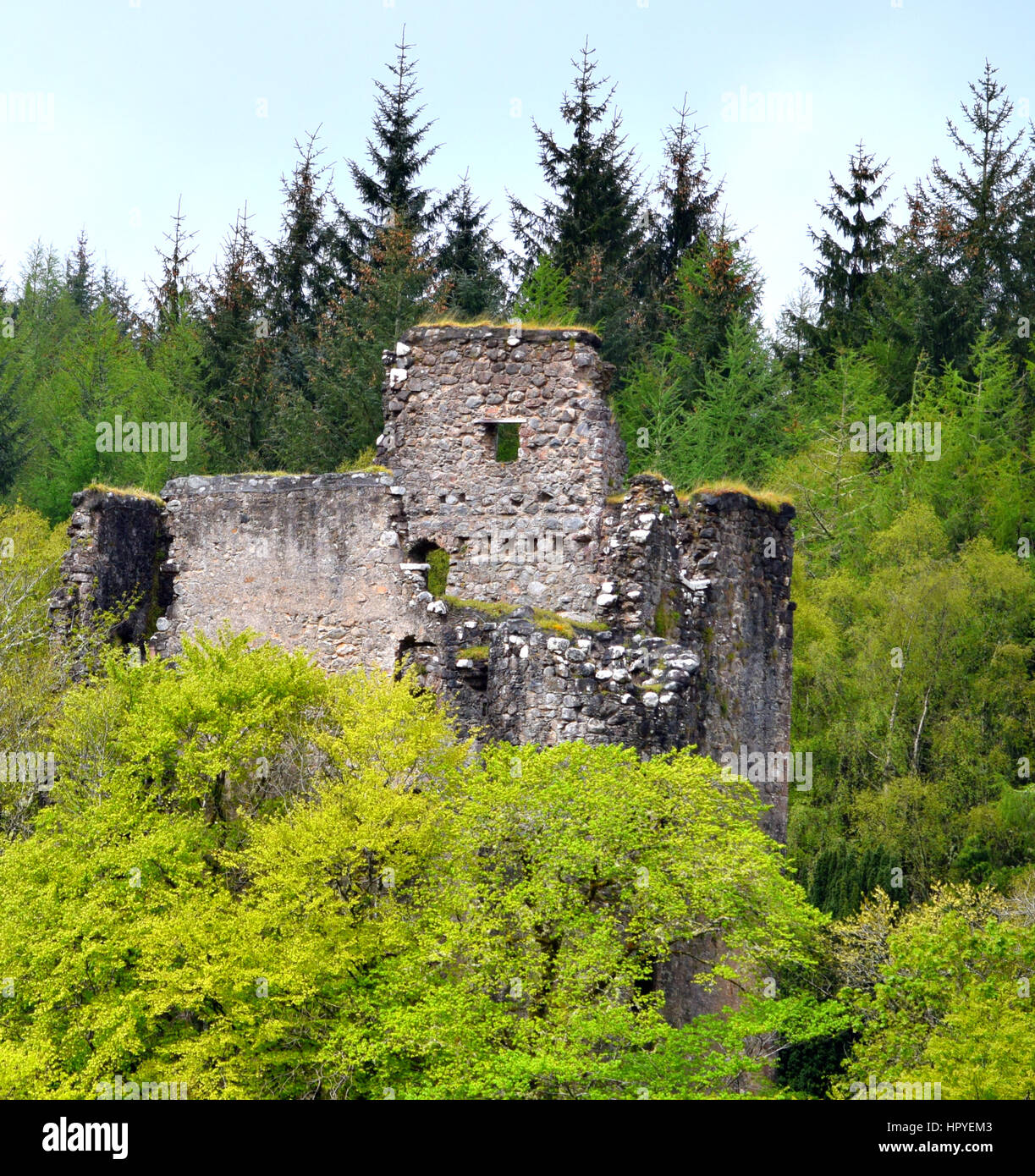 Invergarry castle ruins, Loch Oich, Scotland Stock Photo - Alamy