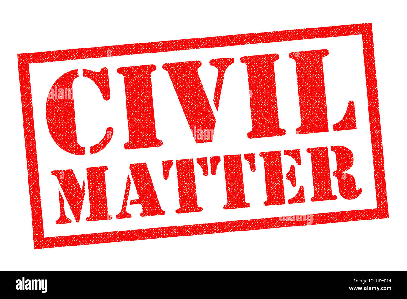 CIVIL MATTER red Rubber Stamp over a white background Stock Photo - Alamy