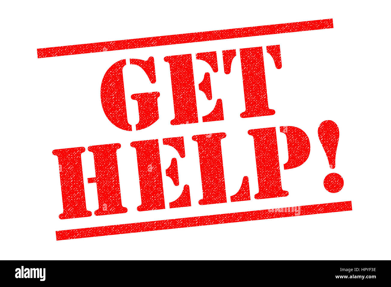 GET HELP! red Rubber Stamp over a white background Stock Photo - Alamy