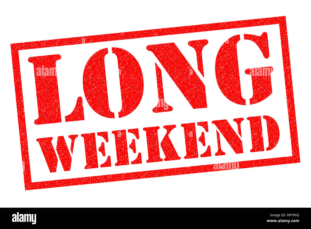 LONG WEEKEND red Rubber Stamp over a white background Stock Photo - Alamy