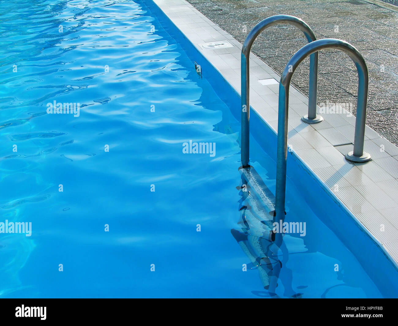 Swimming pool with stairs Stock Photo - Alamy