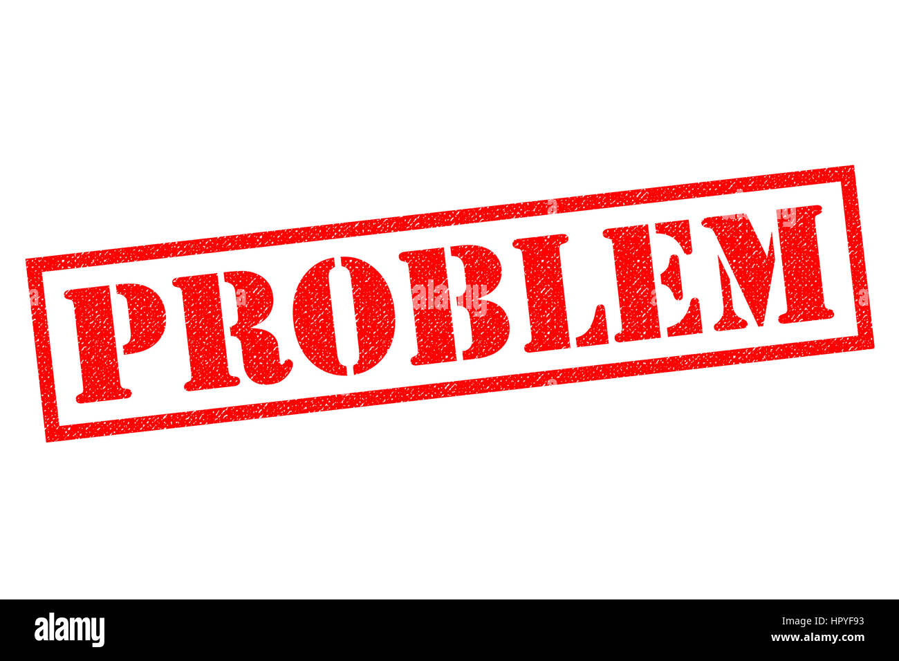 PROBLEM red Rubber Stamp over a white background Stock Photo - Alamy