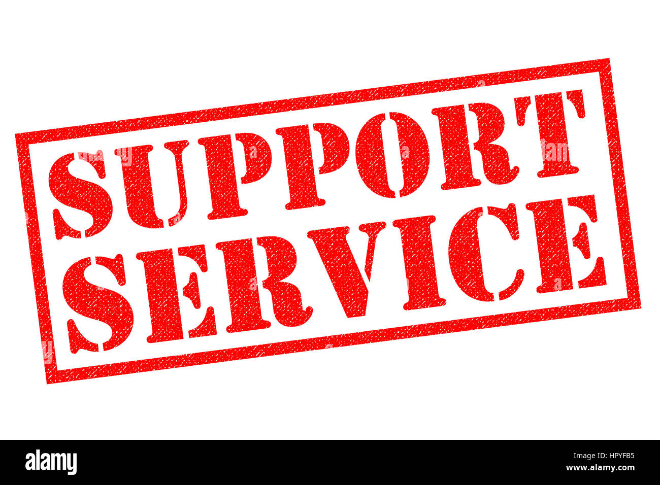 SUPPORT SERVICE red Rubber Stamp over a white background Stock Photo ...