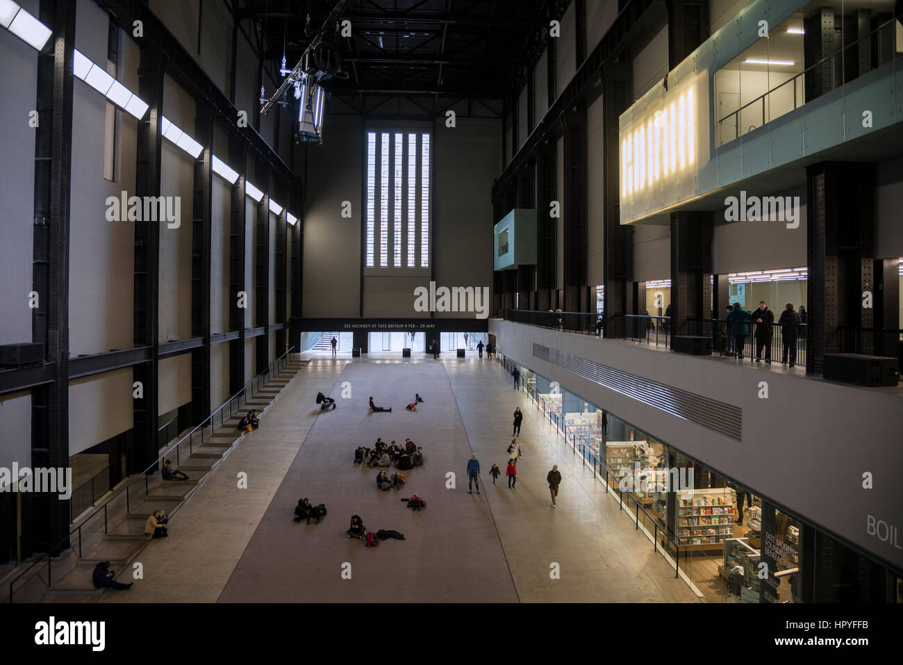 Main Hall of tate modern london Stock Photo - Alamy