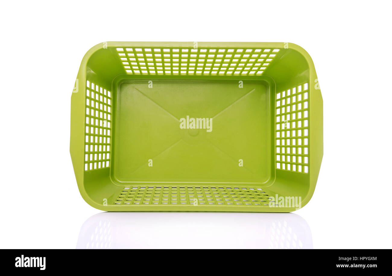 Empty plastic box isolated on white background Stock Photo - Alamy