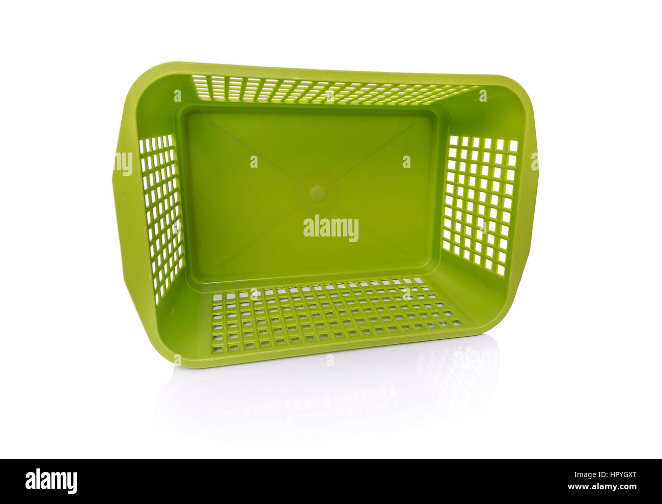 Empty plastic box isolated on white background Stock Photo - Alamy