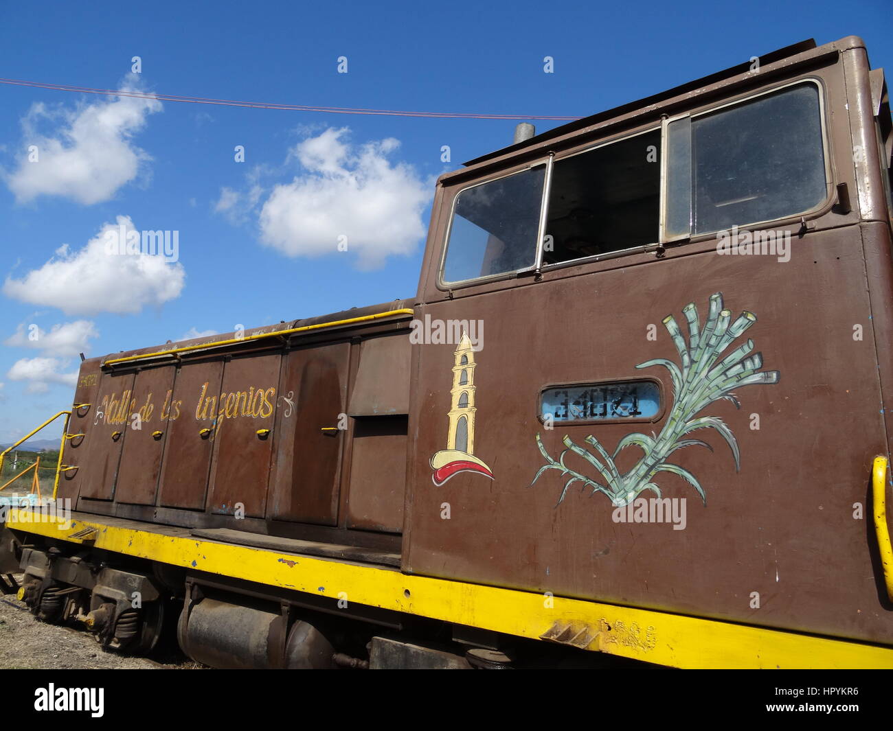 Old rusty train on a disused sugar cane factory,Cuba Stock Photo - Alamy