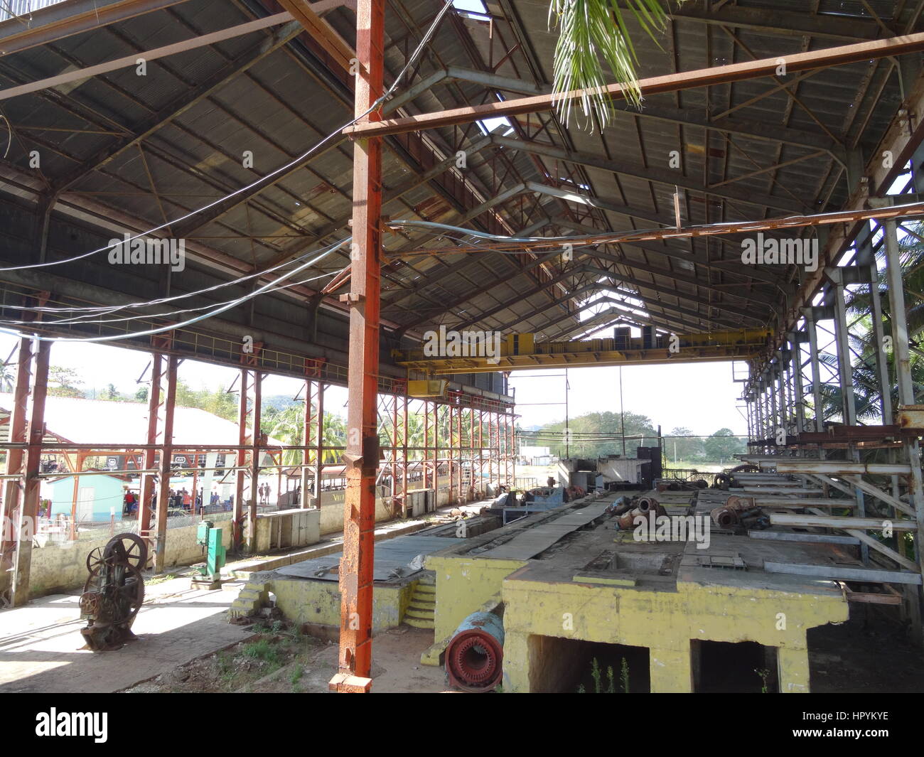 Disused sugar cane factory colourfully painted,Cuba Stock Photo - Alamy