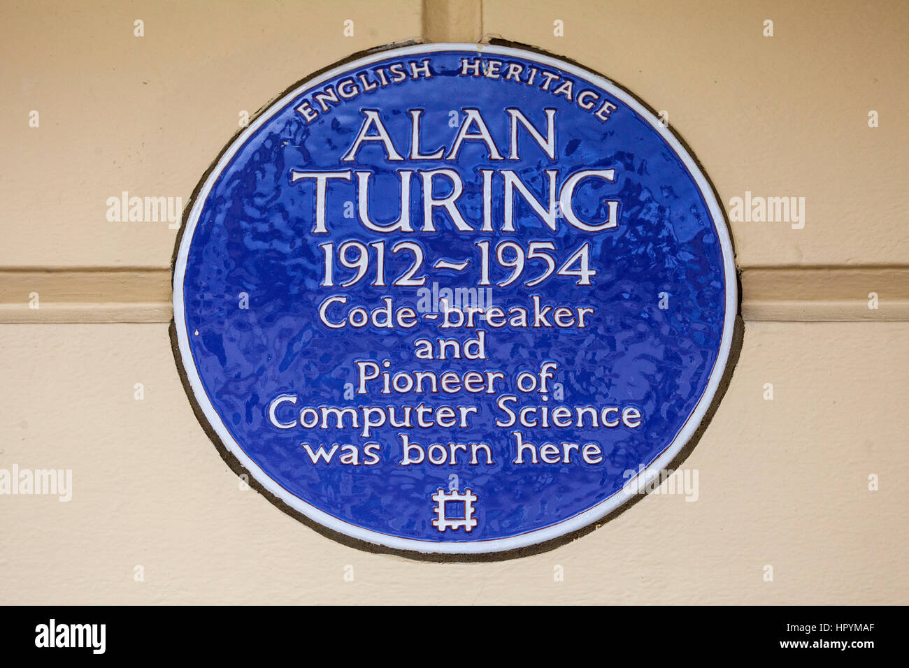 Alan Turing Blue Plaque High Resolution Stock Photography and Images ...