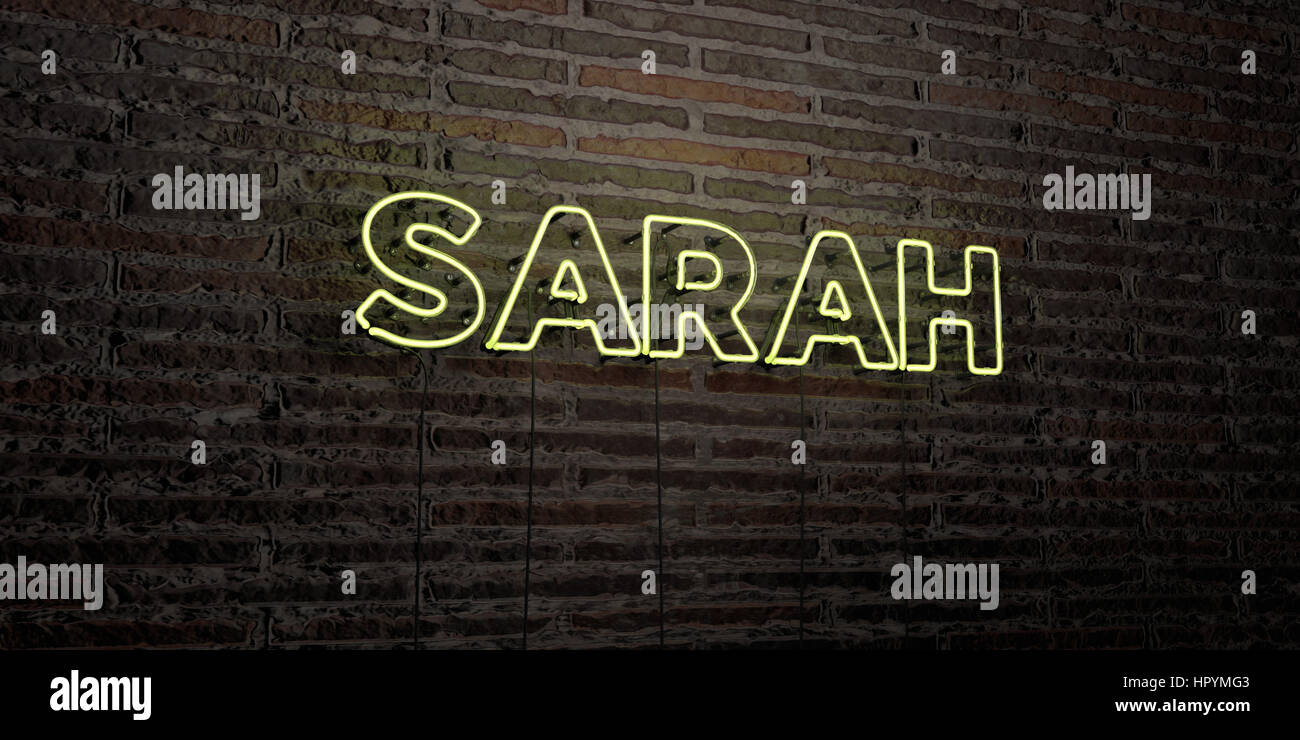 The Word Sarah Sign