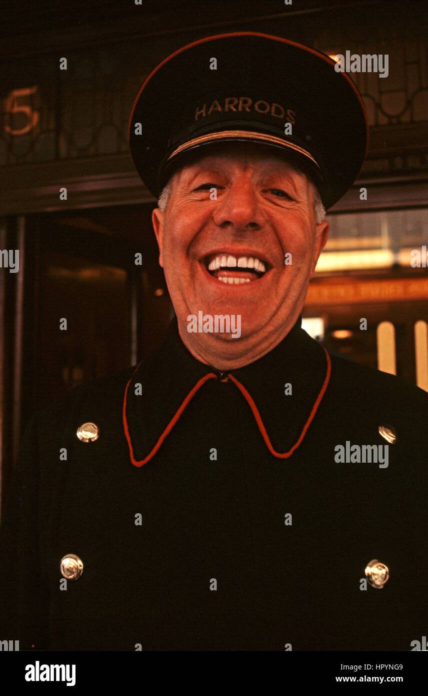 Harrods uniform hi-res stock photography and images - Alamy