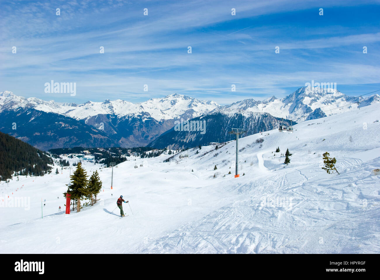 Courchevel ski resort hi-res stock photography and images - Alamy