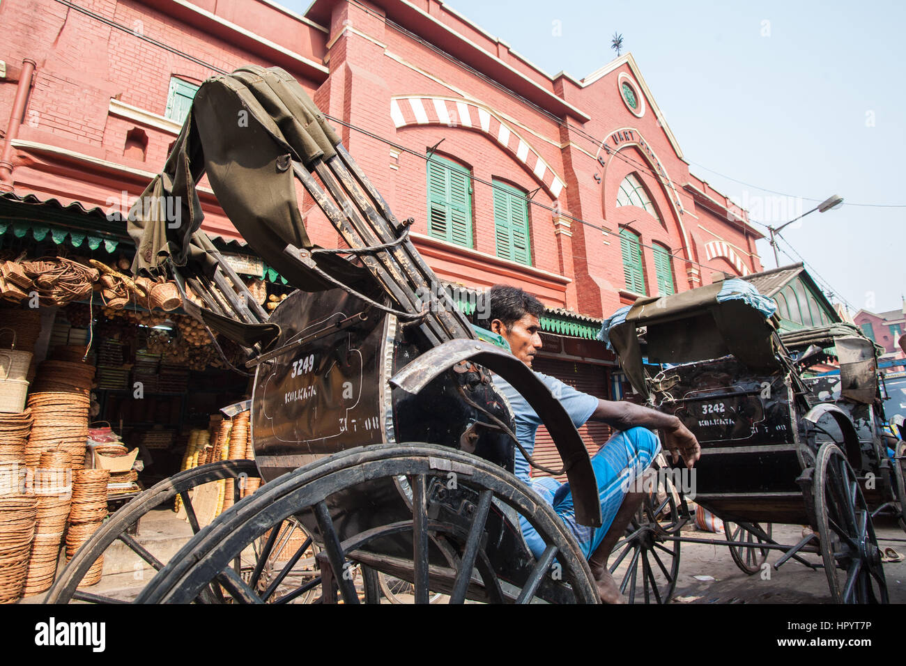 Human pulled rickshaw hi-res stock photography and images - Alamy
