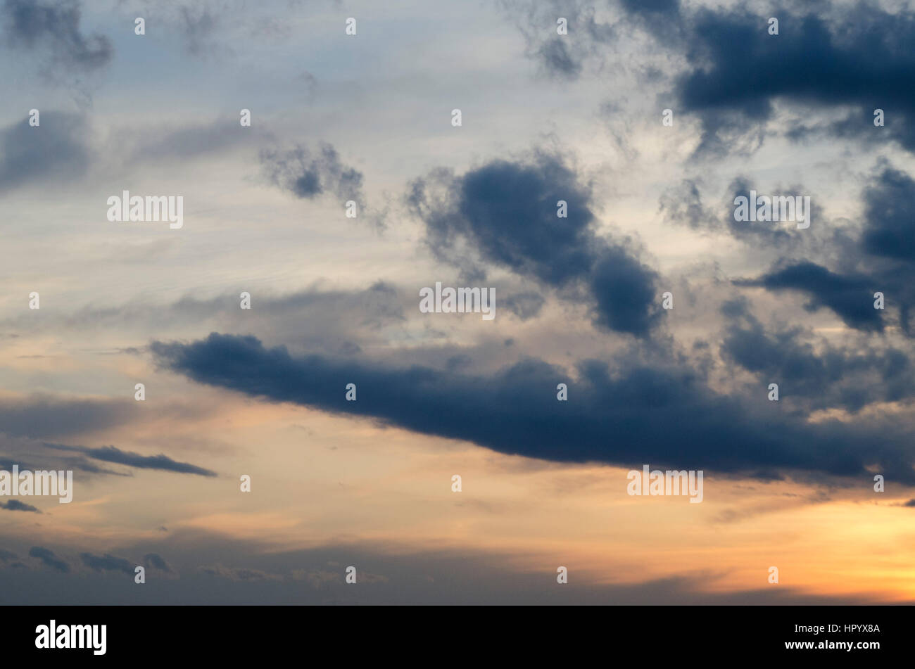 Abstract nature background. bright evening sky during sunset Stock ...