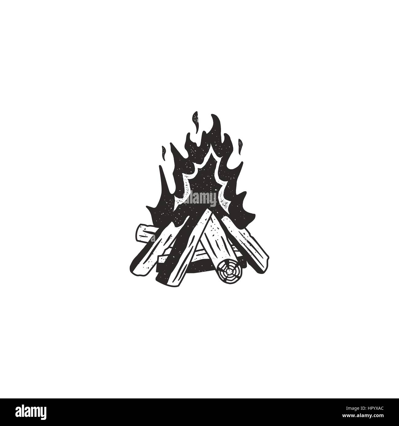 Campfire Icon Hipster