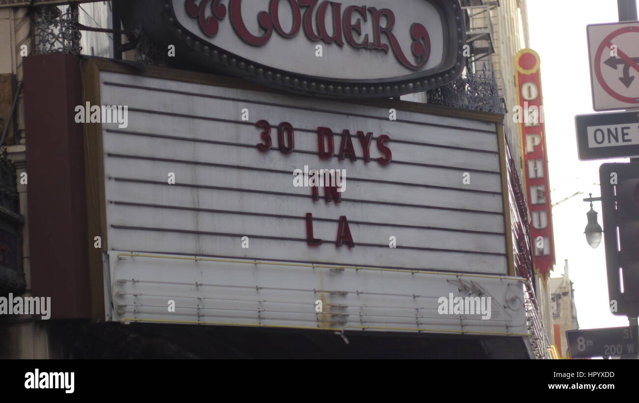 American street signs.Street signs from downtown Los Angeles Stock ...
