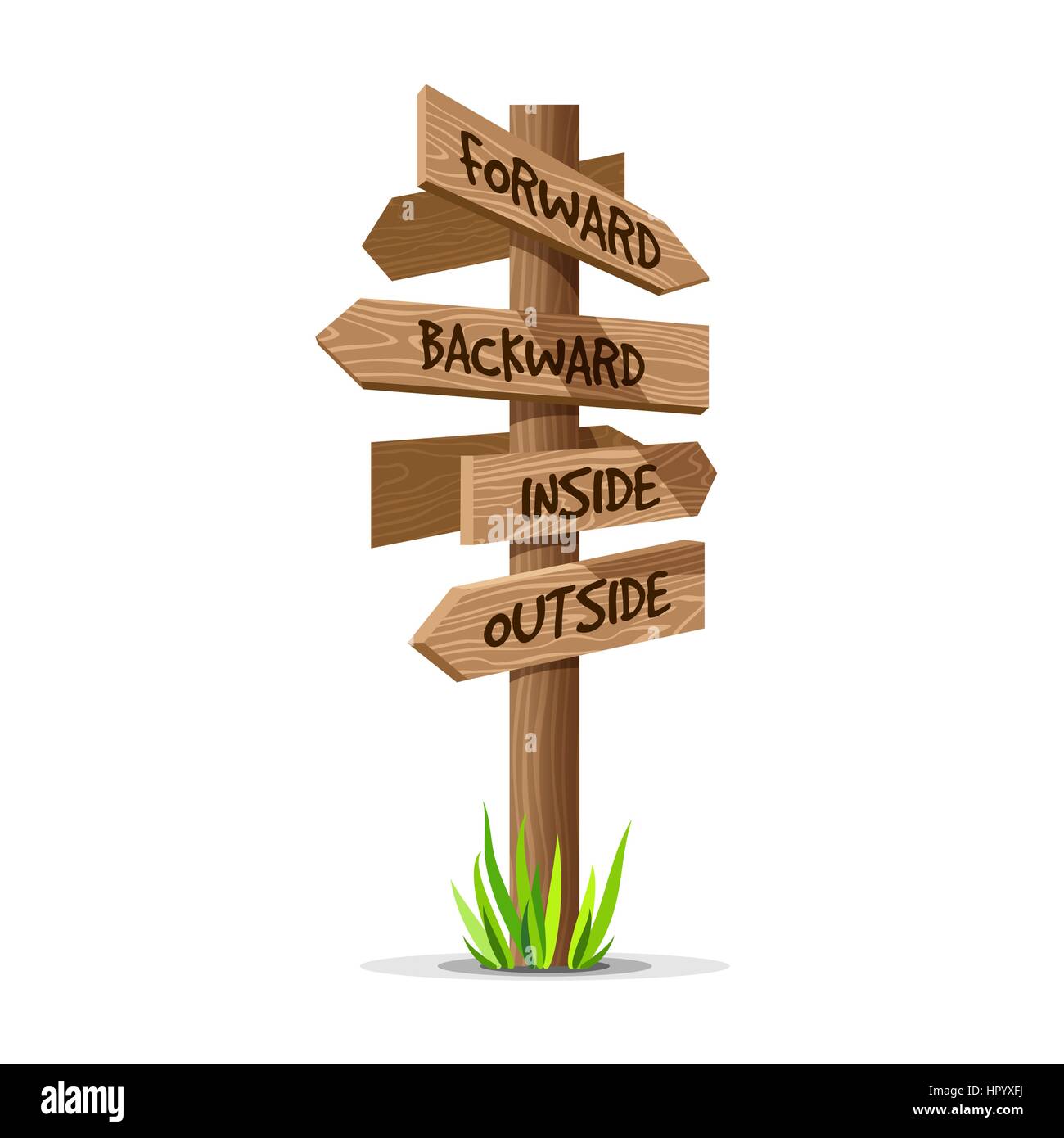 Wooden arrow vector direction signboard Stock Vector Image & Art - Alamy