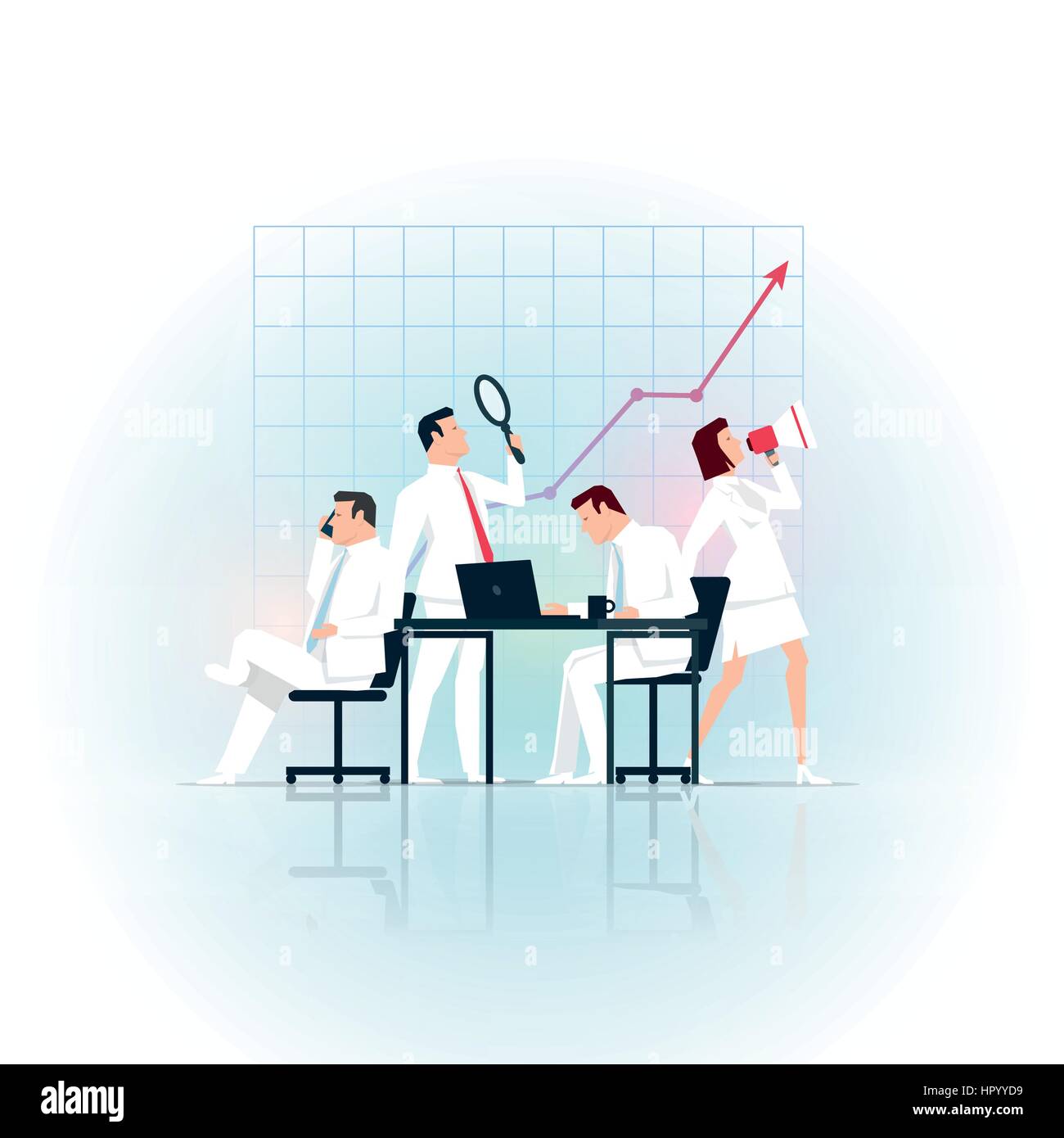Multitasking vector vectors hi-res stock photography and images - Alamy