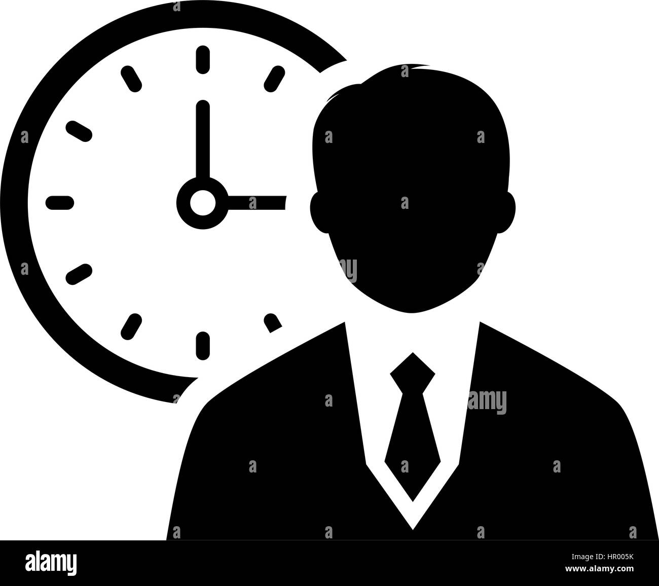 Time Management Icon. Business Concept. Flat Design Stock Vector Image ...