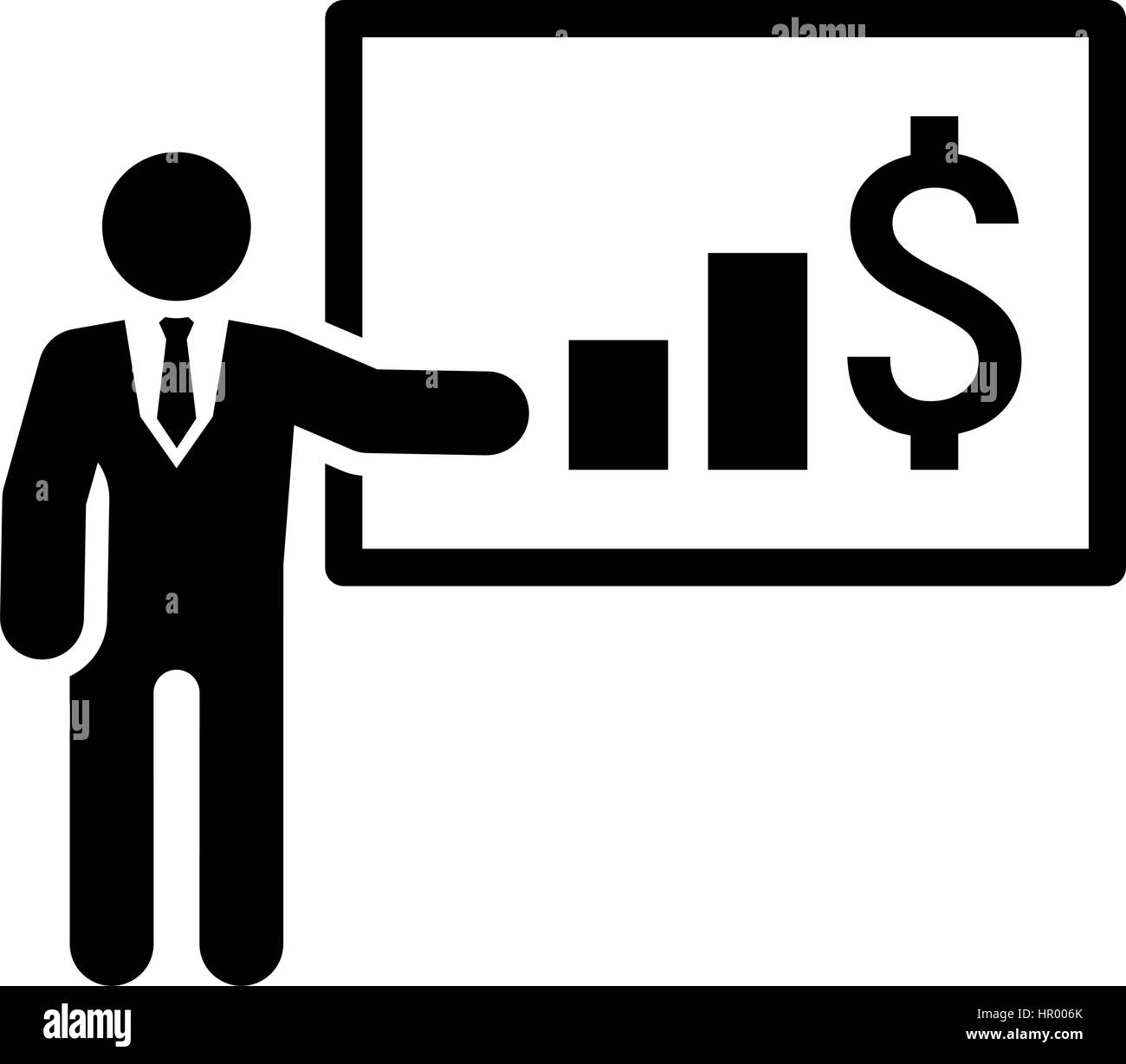 Presentation icon Black and White Stock Photos & Images - Alamy