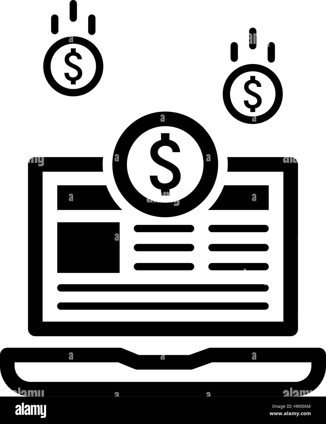 Monetization Icon. Business Concept. Flat Design Stock Vector Image ...