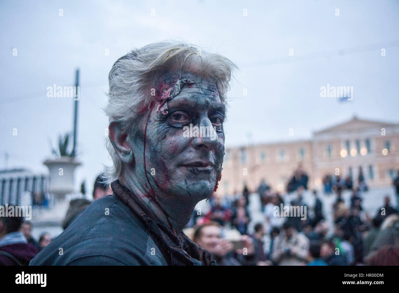 Athens, Greece. 25th Feb, 2017. Hundreds of people take part in the ...