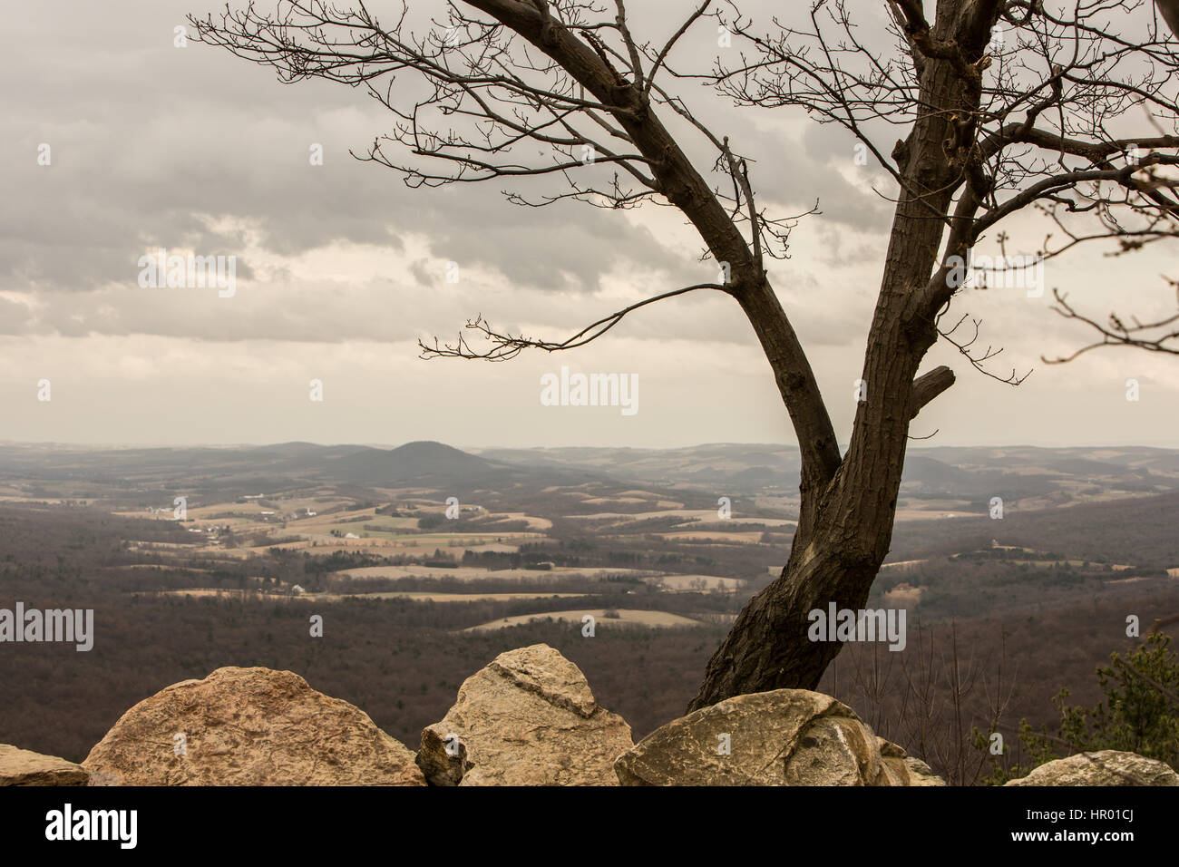 View from Hawk Mountain Stock Photo - Alamy