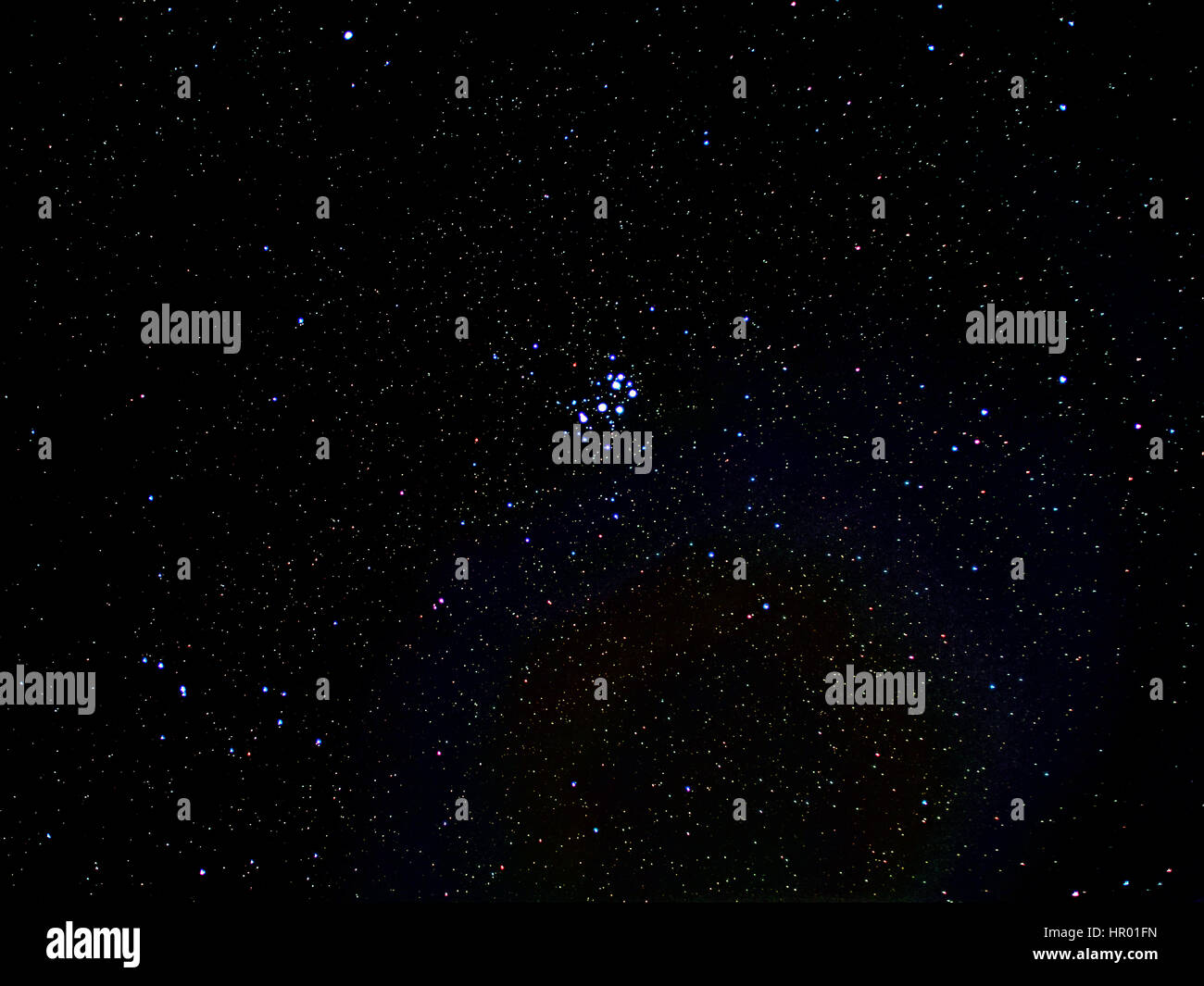 Starry Sky. Star objects, galaxies, and all the heavenly bodies ...