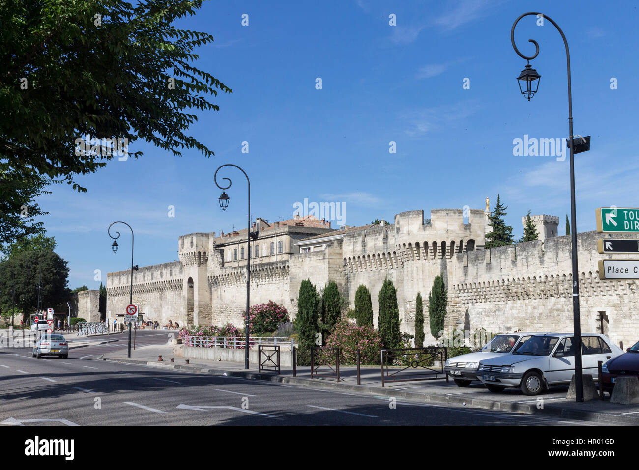 City Walls in Avignon Provence France Stock Photo - Alamy