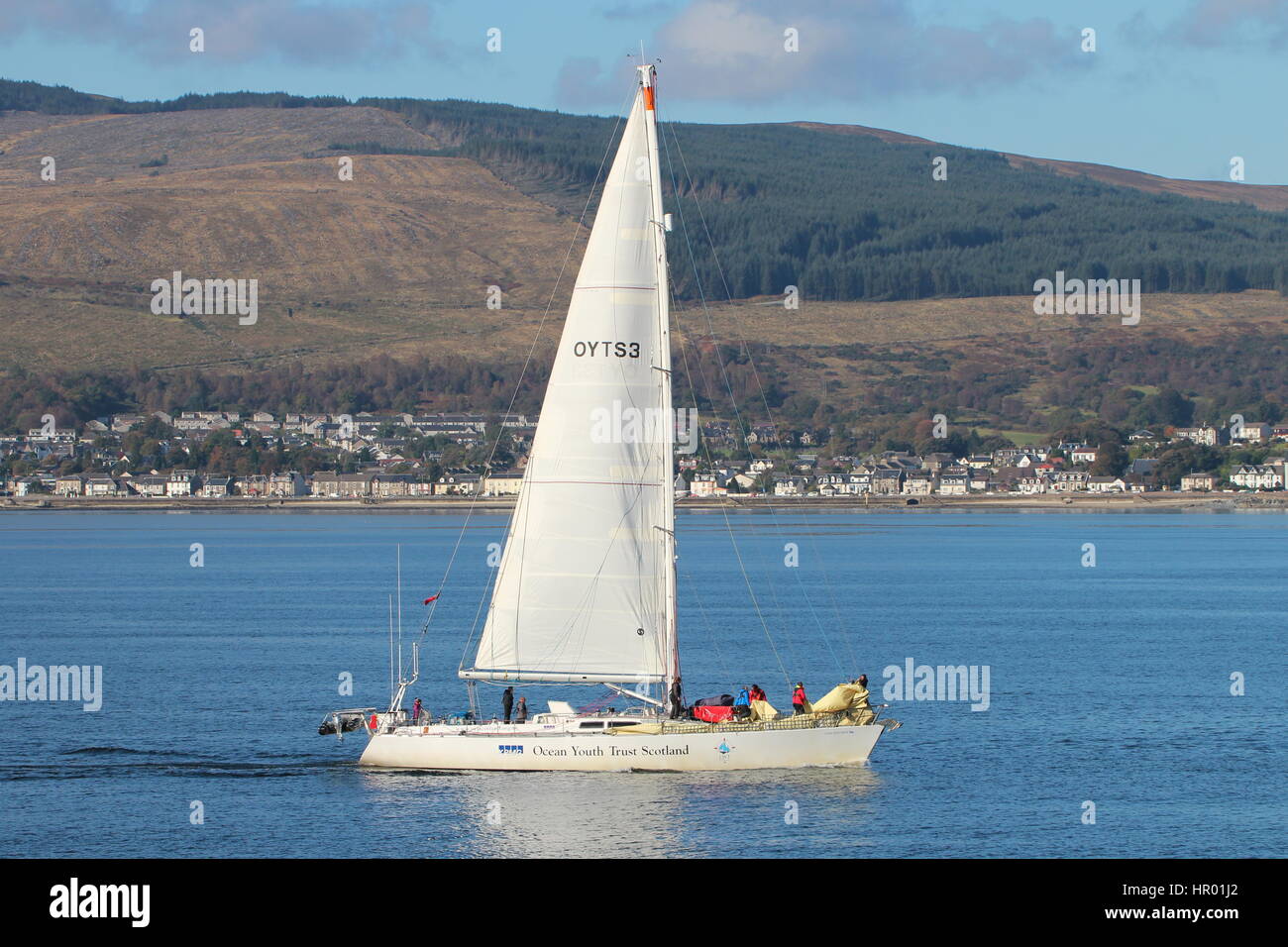 The yacht STV Alba Explorer (OYTS3), operated by the Ocean Youth Trust ...