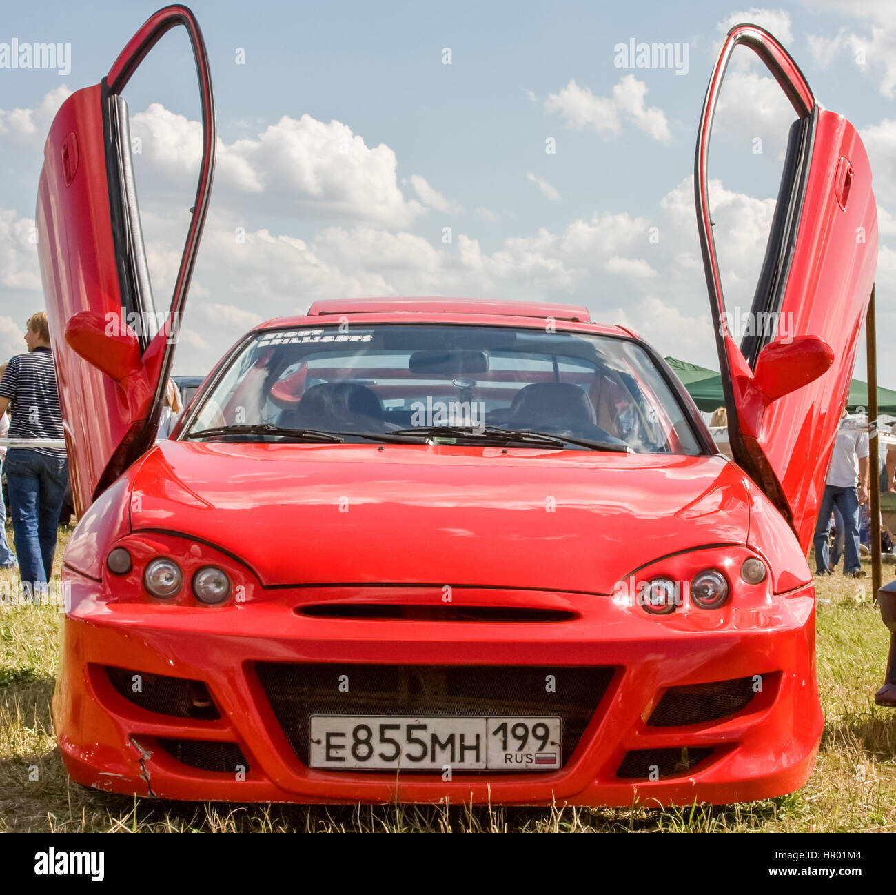 Moscow, Russia - June 22, 2016: Exhibition of rare and vintage cars ...