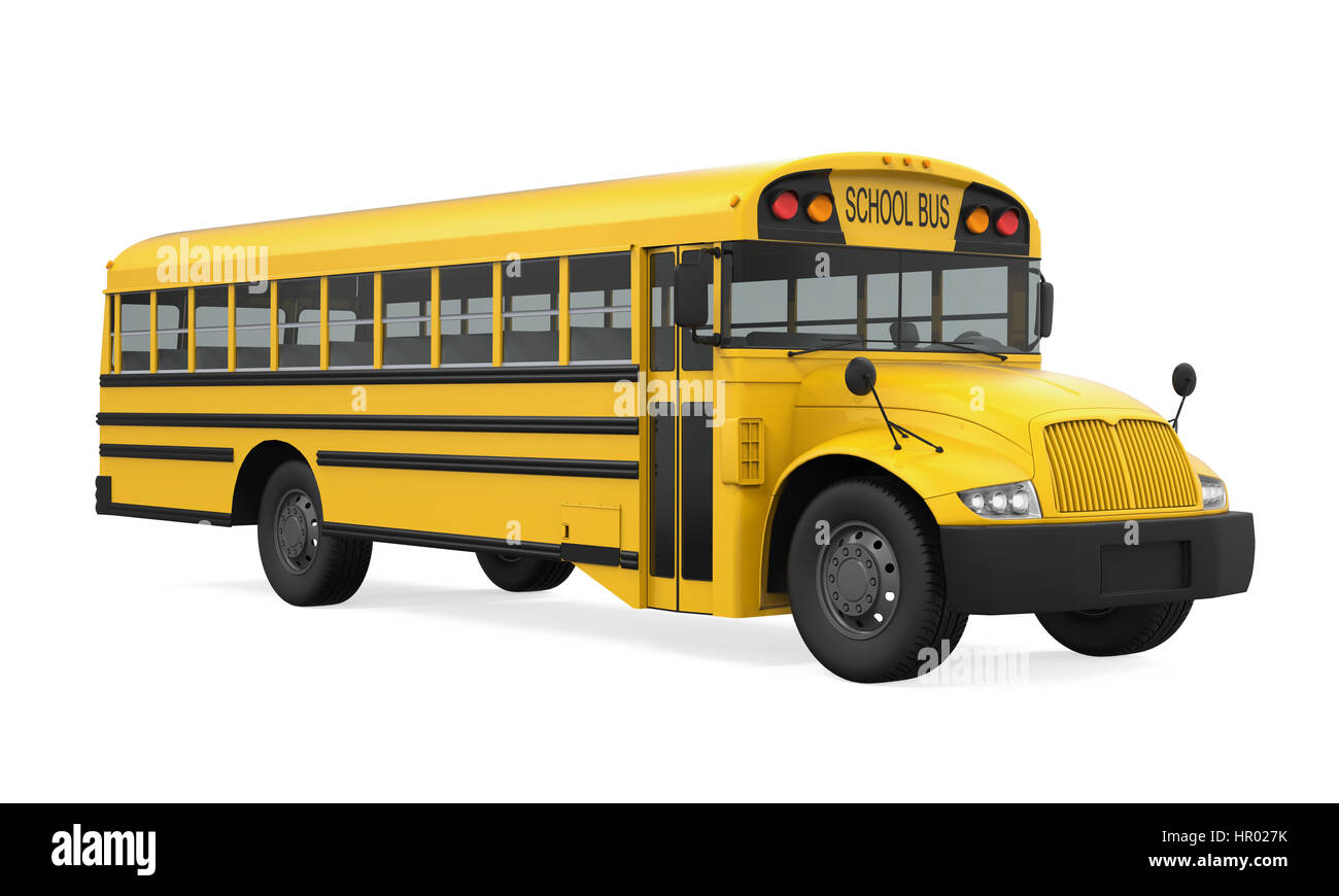 School Bus Isolated Stock Photo - Alamy