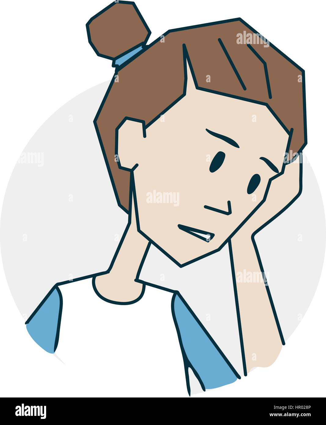 Pain hand girl Stock Vector Images - Alamy