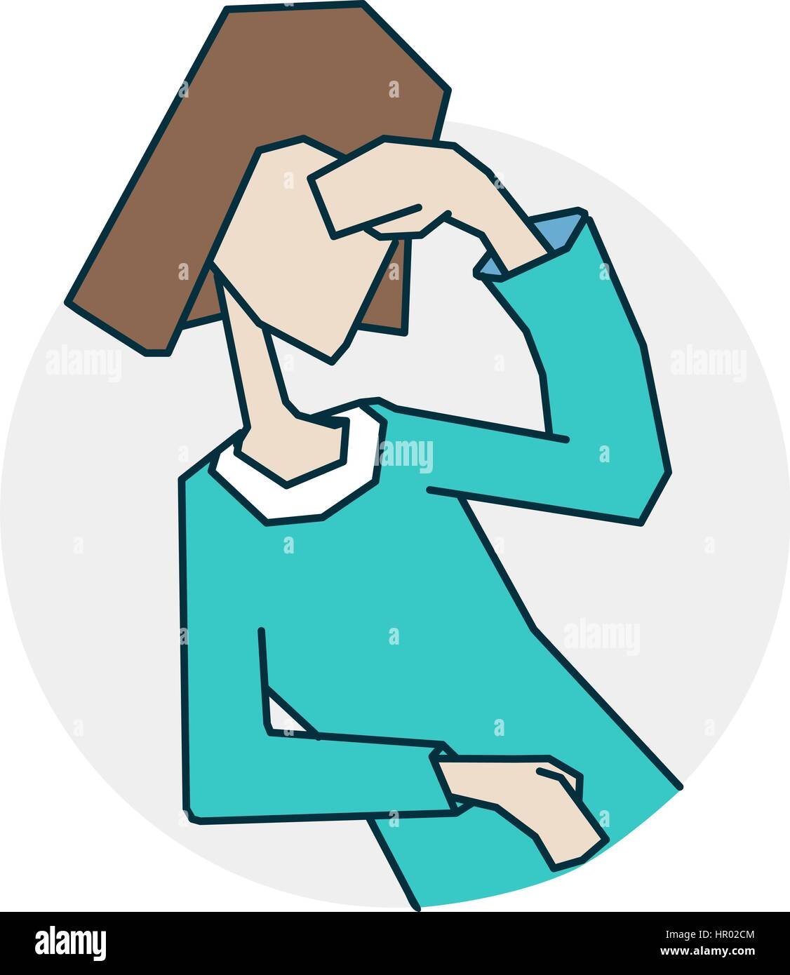 Dizzy as many asterisks around. Icon on medical subjects. Illustration ...